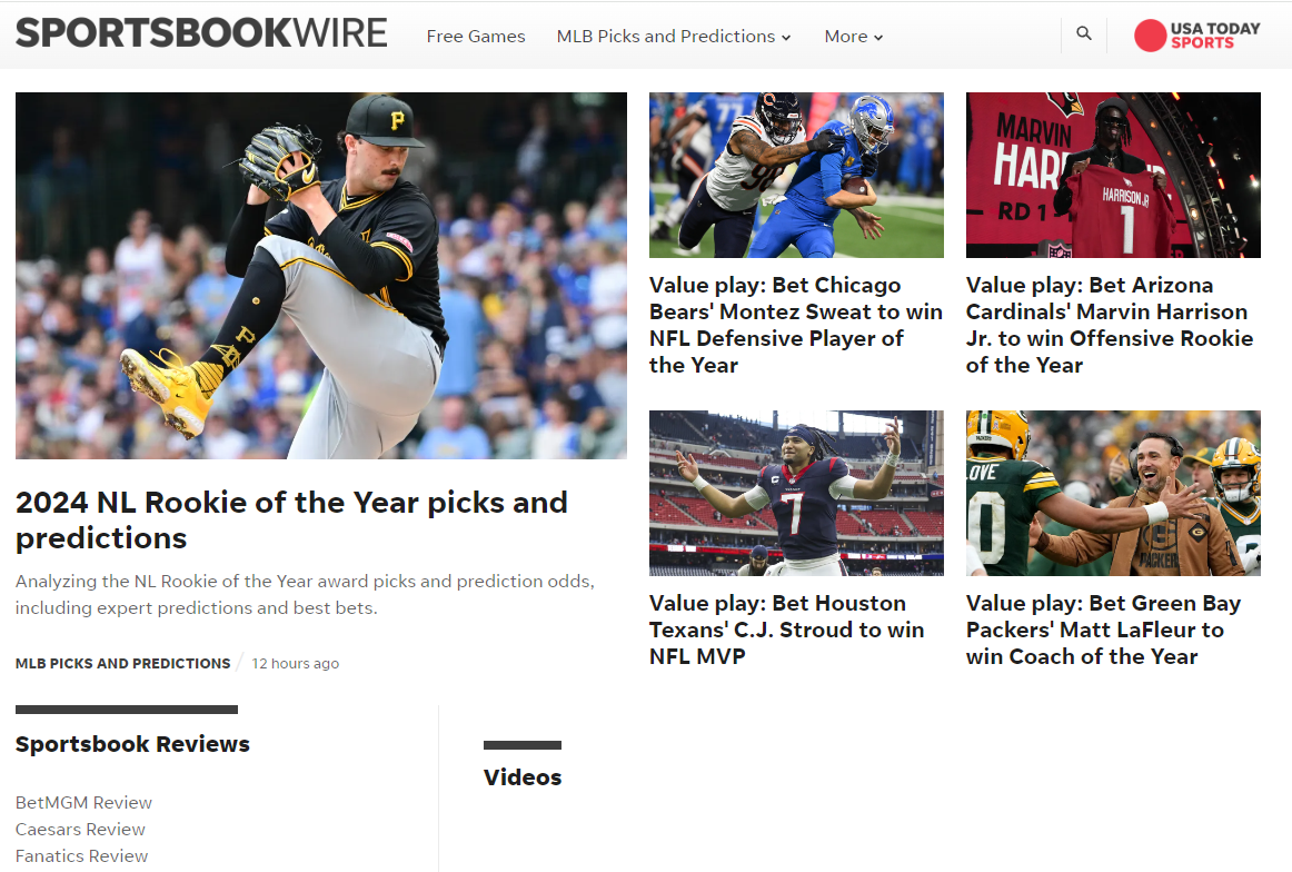 SportsbookWire - Sports betting and predictions
